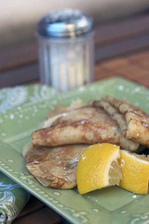 German Lemon Crepes - Adventures in the Kitchen